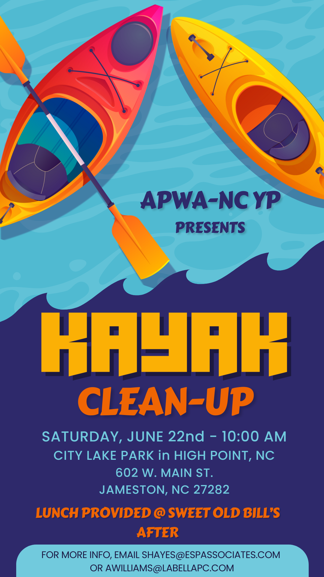 Young Professionals Kayak Clean-Up – June 22, 2024 – High Point – APWA ...